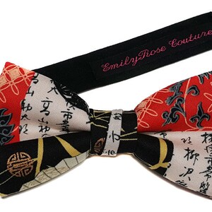 Japanese Geisha Bow Tie- Asian Inspired Bow Tie- Pre Tied- All Size ...