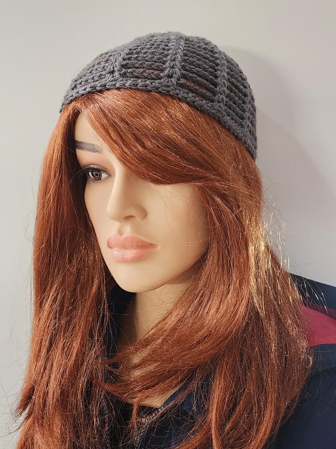 Crochet Mesh Hat- Skull Cap- Netted Mesh Beanie- Mesh Beanie- One Size ...