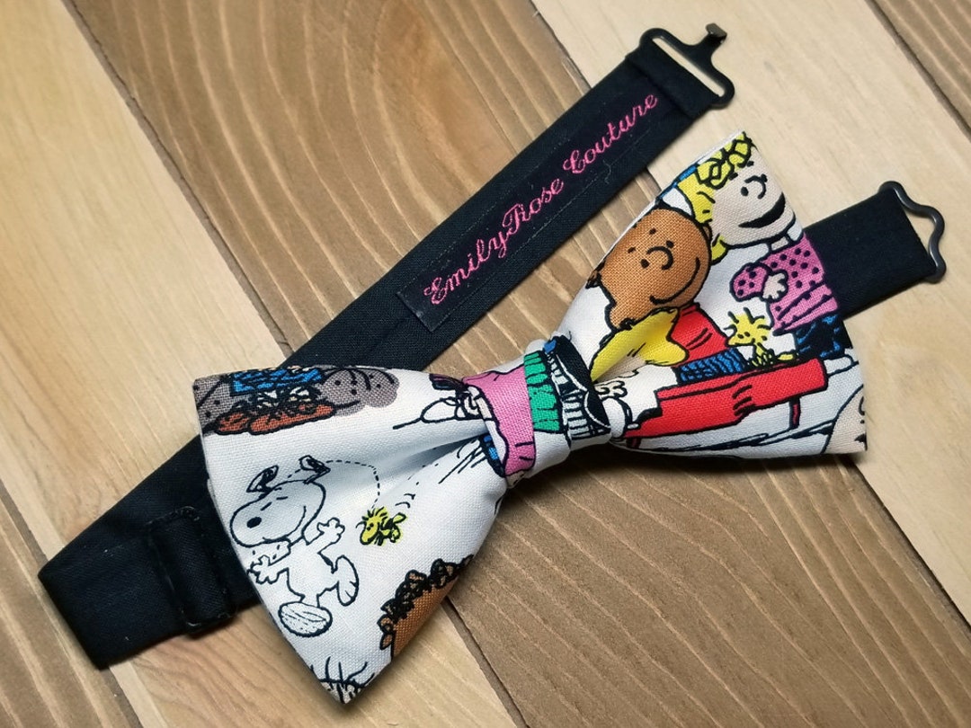 Peanuts' Snoopy & Friends Bow Tie- Woodstock- Adjustable Strap- Pre ...