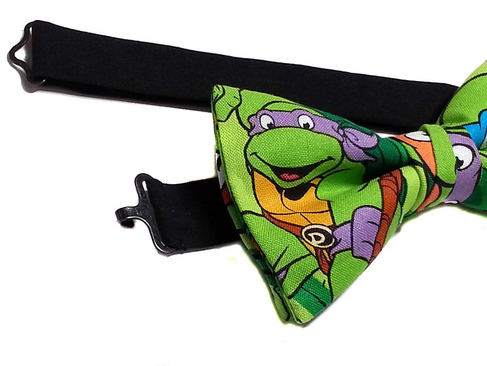 TMNT Bow Tie- Ninja Turtles Bow Tie- Kid Show and Game- Pre Tied ...