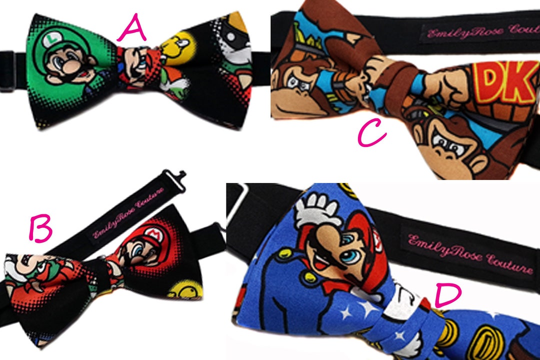 Supermariobro Bow Tie- Mario Gold Coin Bow Tie- Luigi- Donkey Kong ...