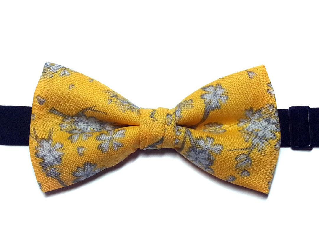 Cherry Blossom Shadow Floral Bow Ties- Wedding Bow Ties- Pre-tied ...