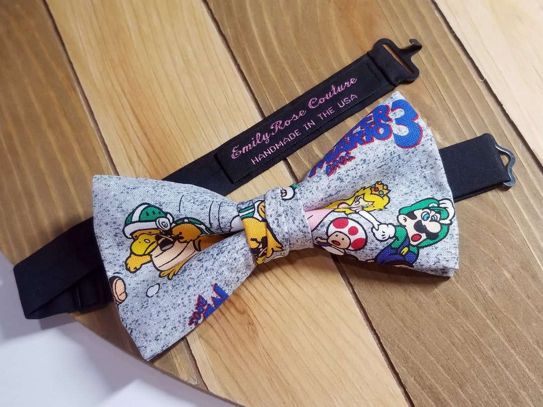 Super Mario 3 Bow Tie- Nintendo Game Bow Tie- Pre-tied- Self Tied Look ...