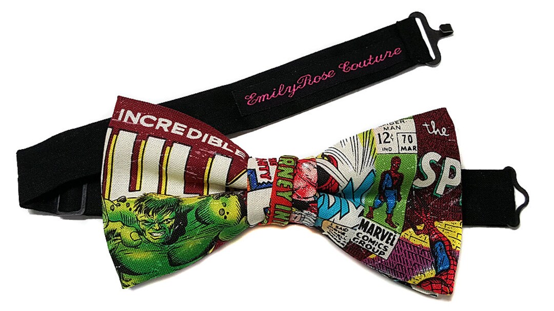 Marvel Comics / the Hulk Bow Tie- Pre Tied- Self Tied Look- Geeky Gifts ...