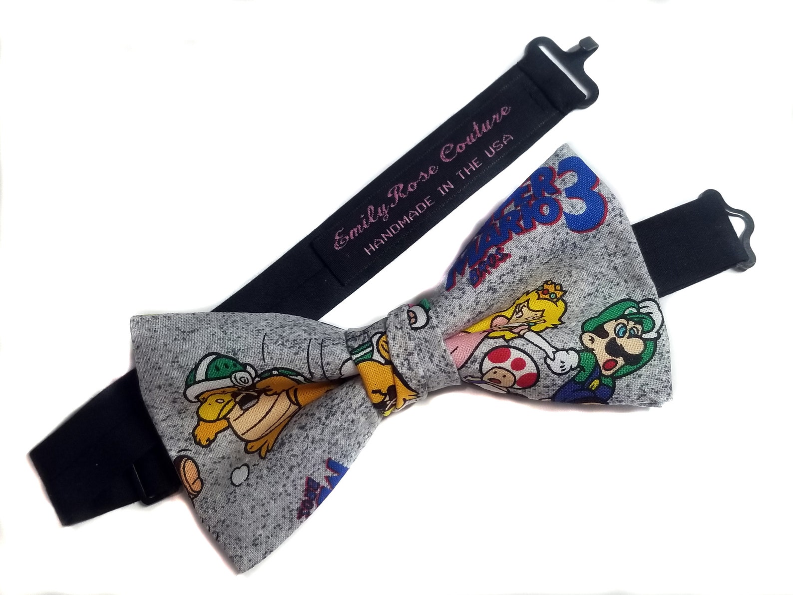 Super Mario 3 Bow Tie Nintendo Game Bow Tie Pre-tied Self | Etsy