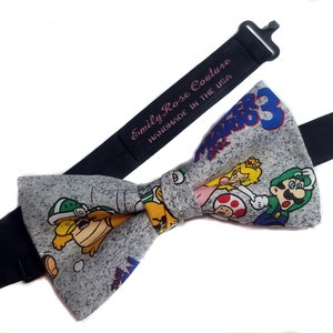 Super Mario 3 Bow Tie- Nintendo Game Bow Tie- Pre-tied- Self Tied Look ...