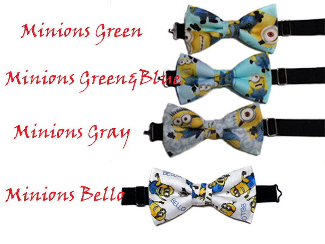 Minions Bow Tie, Despicable Me the Minions Bow Tie- Bob- Stuart- Kevin ...