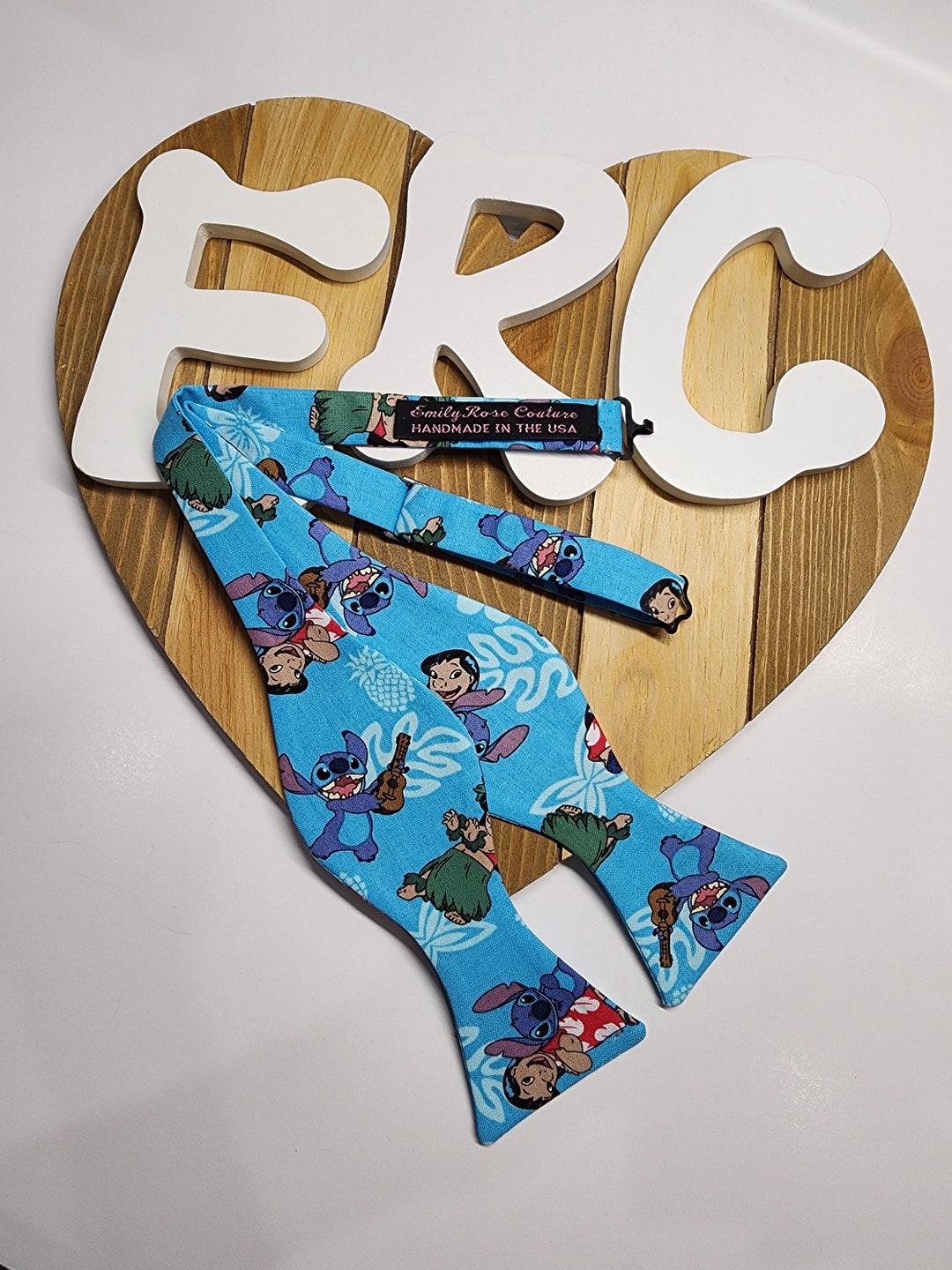 Lilo and Stitch Bow Tie- Self Tie Bow Tie- Adjustable Neck Strap- Self ...