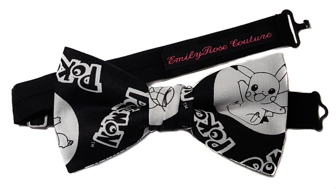 Pokemon Characters Bow Tie- Pikachu Bow Tie- Meowth Bow Tie- Adjustable ...