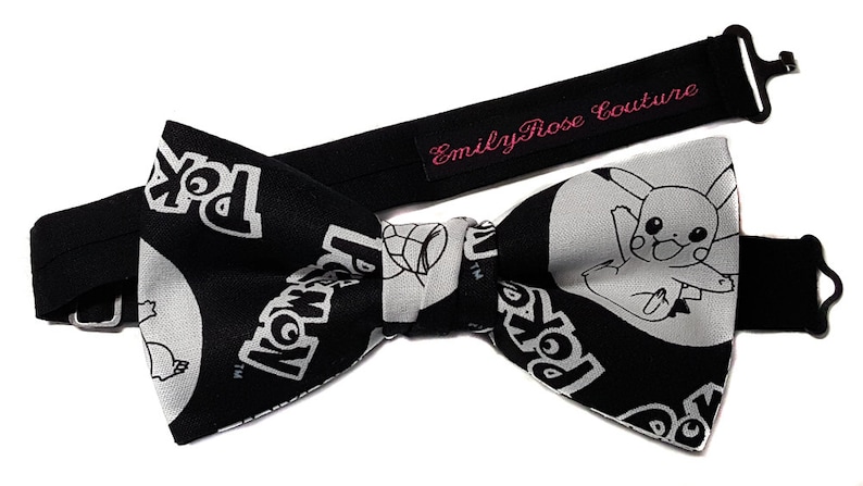 Pokemon Characters Bow Tie Pikachu Bow Tie Meowth Bow Tie | Etsy