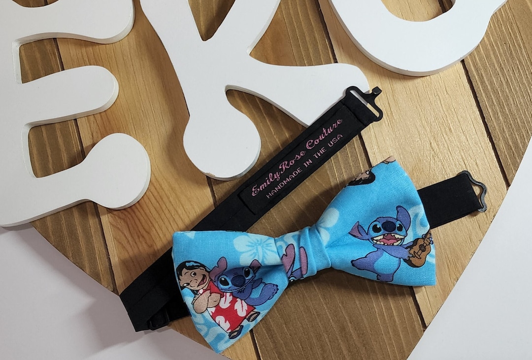 Lilo and Stitch Bow Tie- Pre-tied- Self Tied Look- Adjustable ...