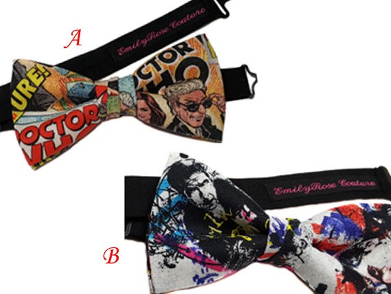 Doctor Who Comic Bow Tie Doctor Who Graffitti Bow Tie | Etsy