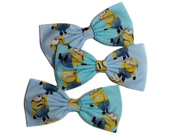 Minions Hair Bow Despicable Me the Minions Hair Bow Minions | Etsy
