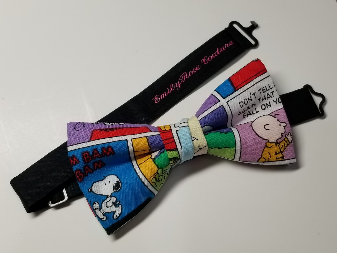Peanut Sunday Comics Bow Tie- Snoopy Comic Strip Bow Tie- Woodstock ...