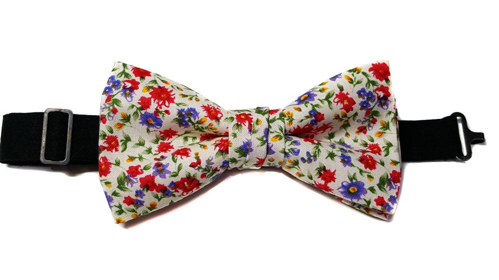 Spring Time Floral Bow Ties- Wedding Bow Ties- Birthday- Pre-Tied ...