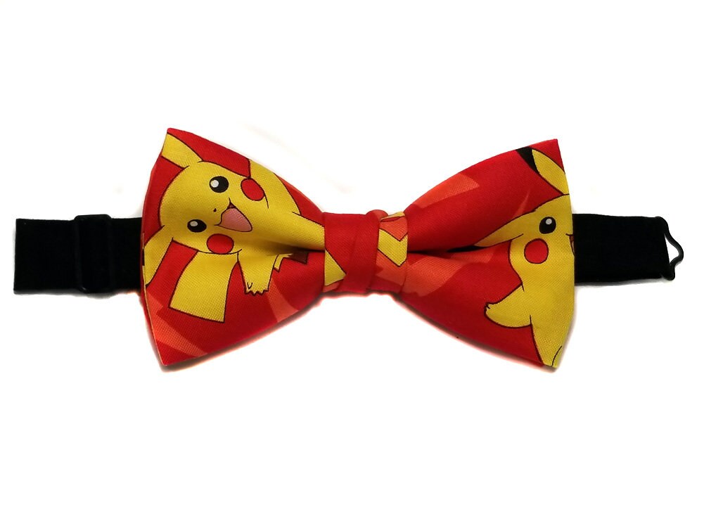 Pickachu Halloween Bow Tie- Pokemon Bow Tie- Pre Tied Bow Tie ...