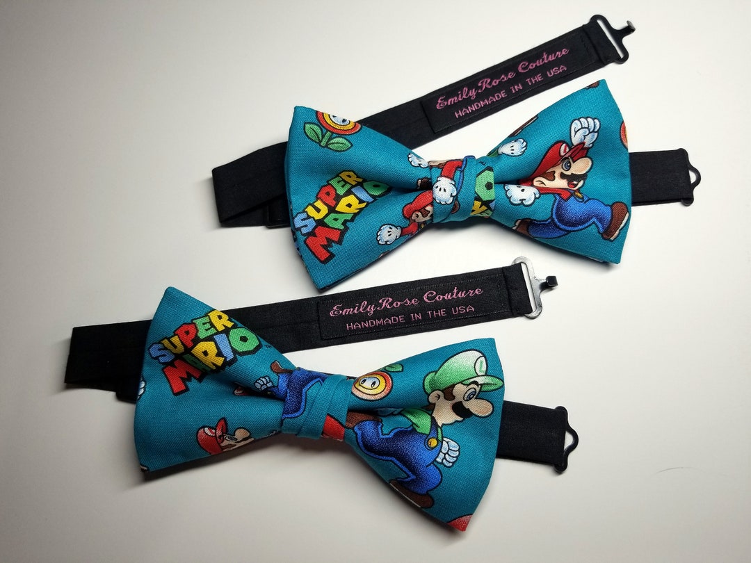 Super Mario Bow Tie- Gaming Bow Tie- Pre-tied- Self Tied Look ...