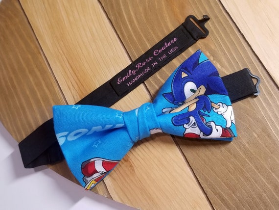 Sonic the Hedgehog Bow Tie Sonic Bow Tie Pre-tied Self Tied | Etsy