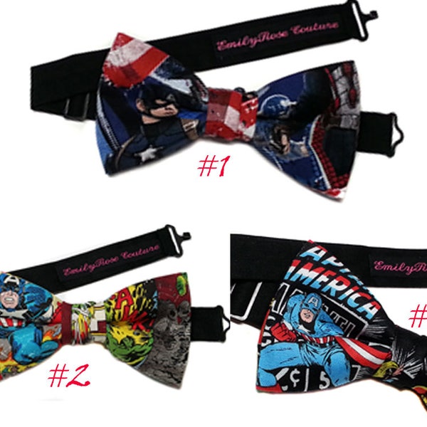 Captain America Tie - Etsy