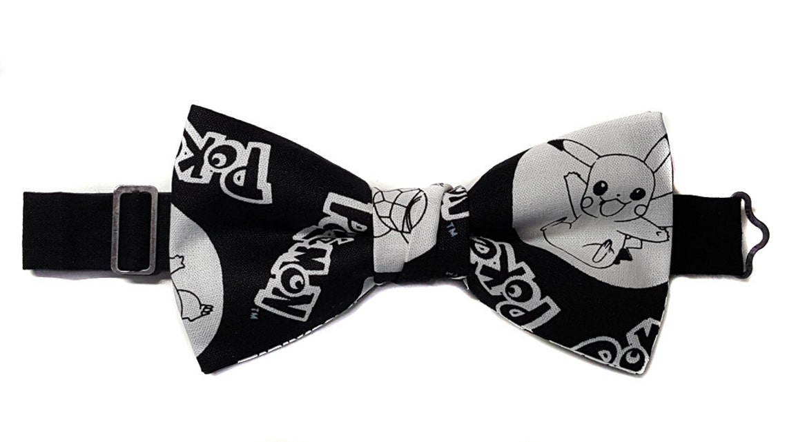 Pokemon Characters Bow Tie Pikachu Bow Tie Meowth Bow Tie | Etsy