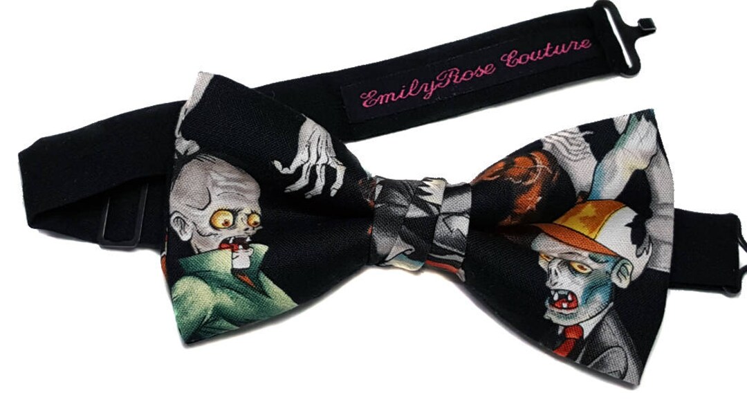 Zombie Apocalypse Bow Tie- Halloween Bow Tie- Walking Dead- Pre Tied ...