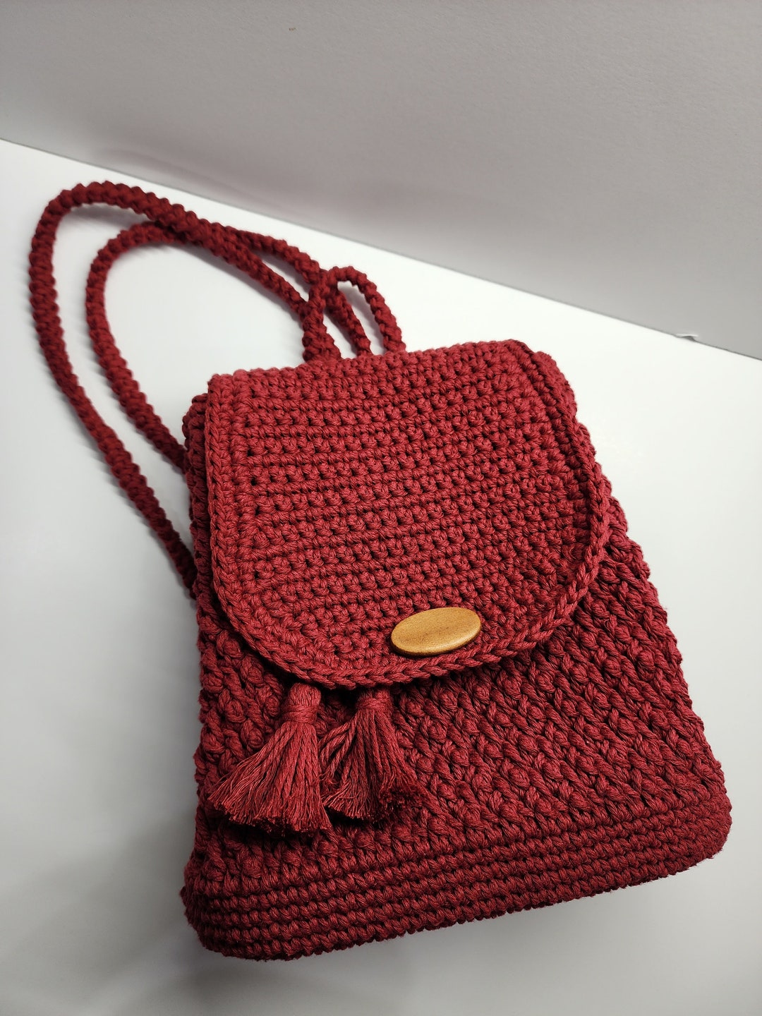 Crochet Mini Backpack-crochet Bags- Handbag- Purse- Emilyrose Couture ...