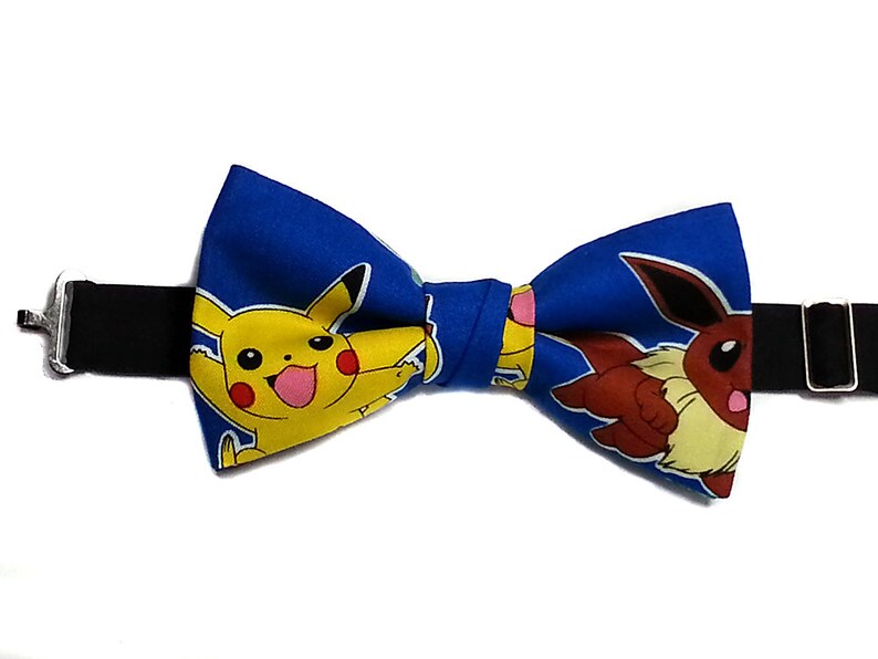 Pokemon Characters Bow Tie Pikachu Bow Tie Meowth Bow Tie | Etsy
