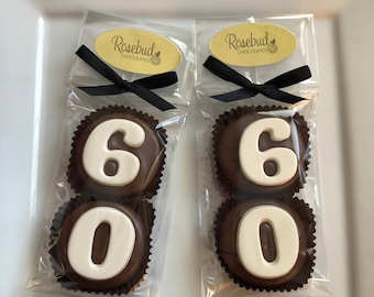 8 Sets 50 Chocolate Covered Oreo Cookie Candy Party Favors Number FIFTY ...