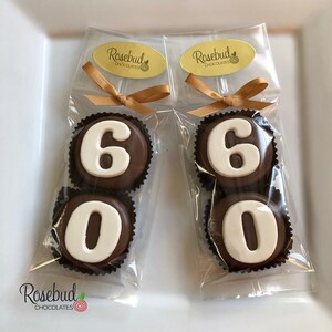 8 Sets of #60 Chocolate Covered Oreo Cookie Candy Party Favors Number ...