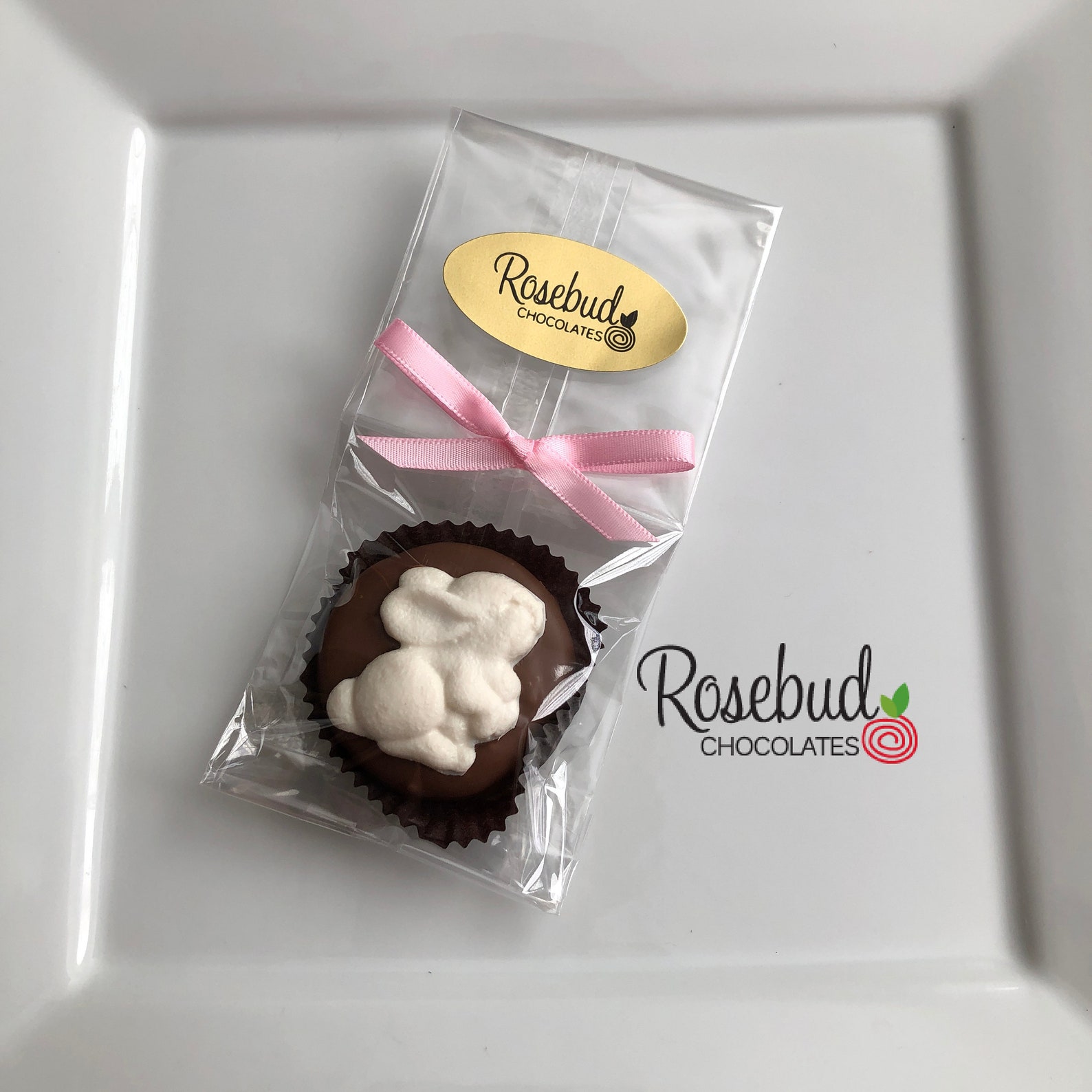 12 BUNNY RABBIT Chocolate Covered Oreo Cookie Favors Easter - Etsy