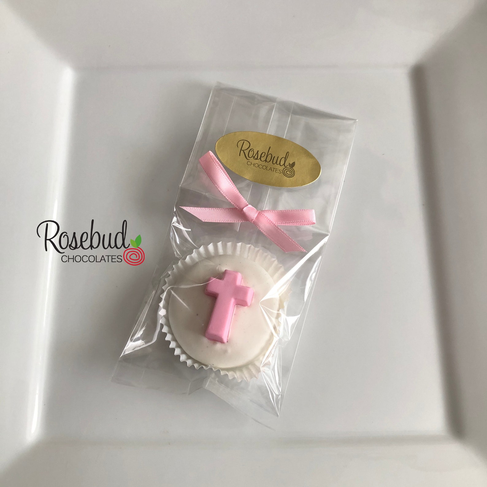 12 CROSS Chocolate Covered Oreo Cookie Favors Baptism | Etsy