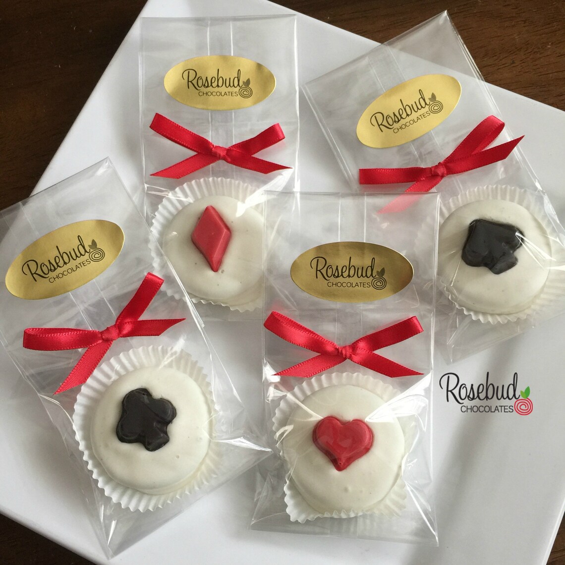 12 CASINO PLAYING CARDS Chocolate Covered Oreo Cookie Party - Etsy