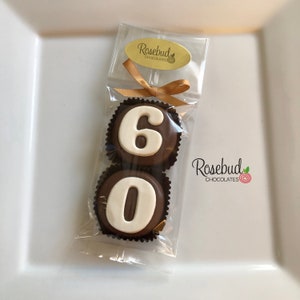 8 Sets of #60 Chocolate Covered Oreo Cookie Candy Party Favors Number ...
