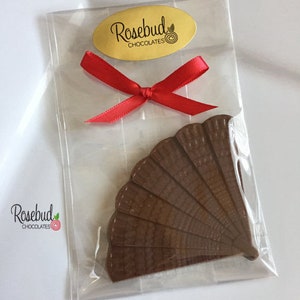 12 FAN Chocolate Candy Party Favors Wedding Birthday Bridal Shower Fans ...