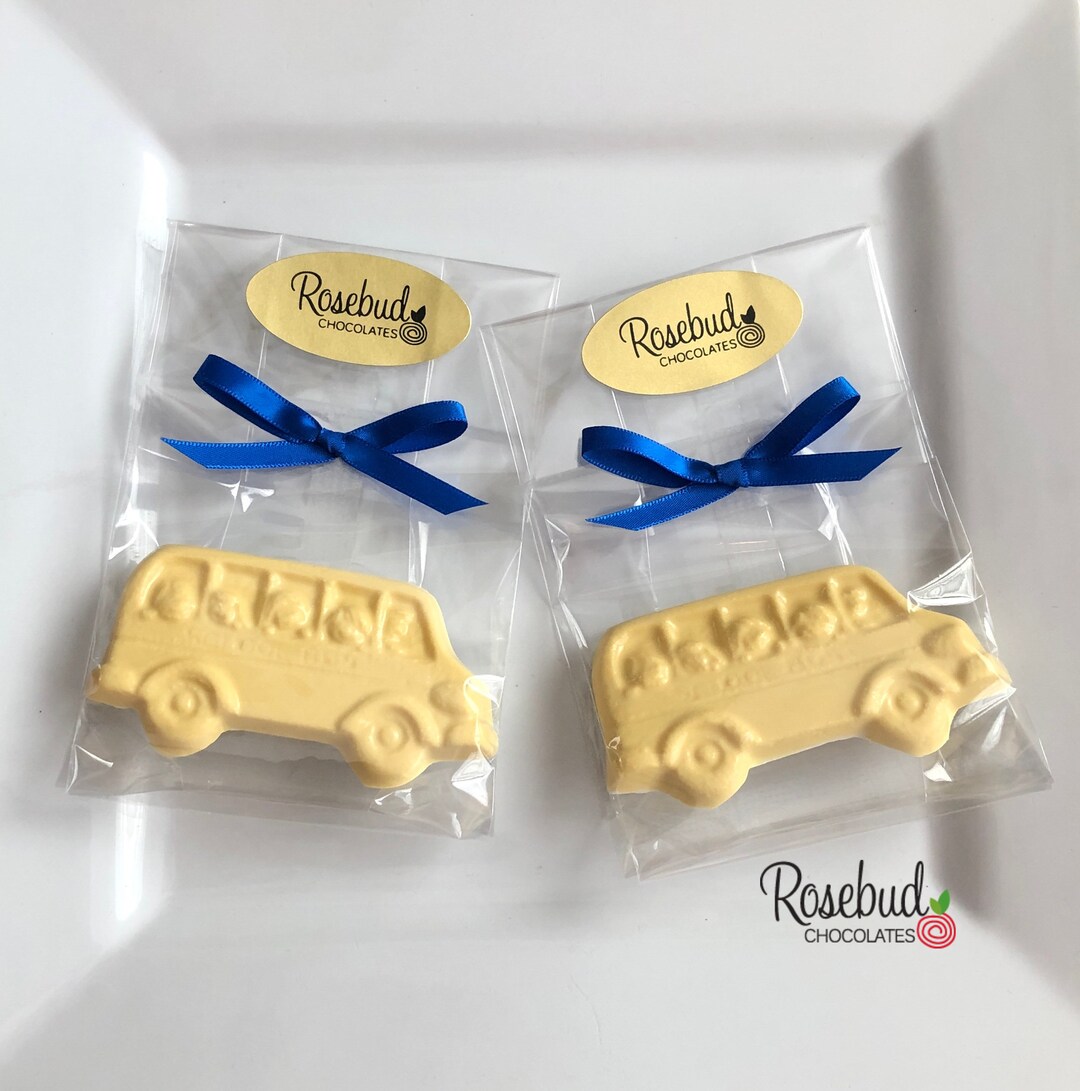 12 SCHOOL BUS Chocolate Candy Party Favors Birthday Teacher Gift - Etsy