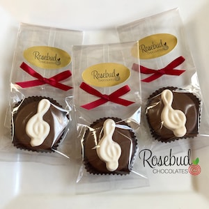 12 MUSIC NOTE Treble Clef Chocolate Covered Oreo Cookie Favors Candy ...