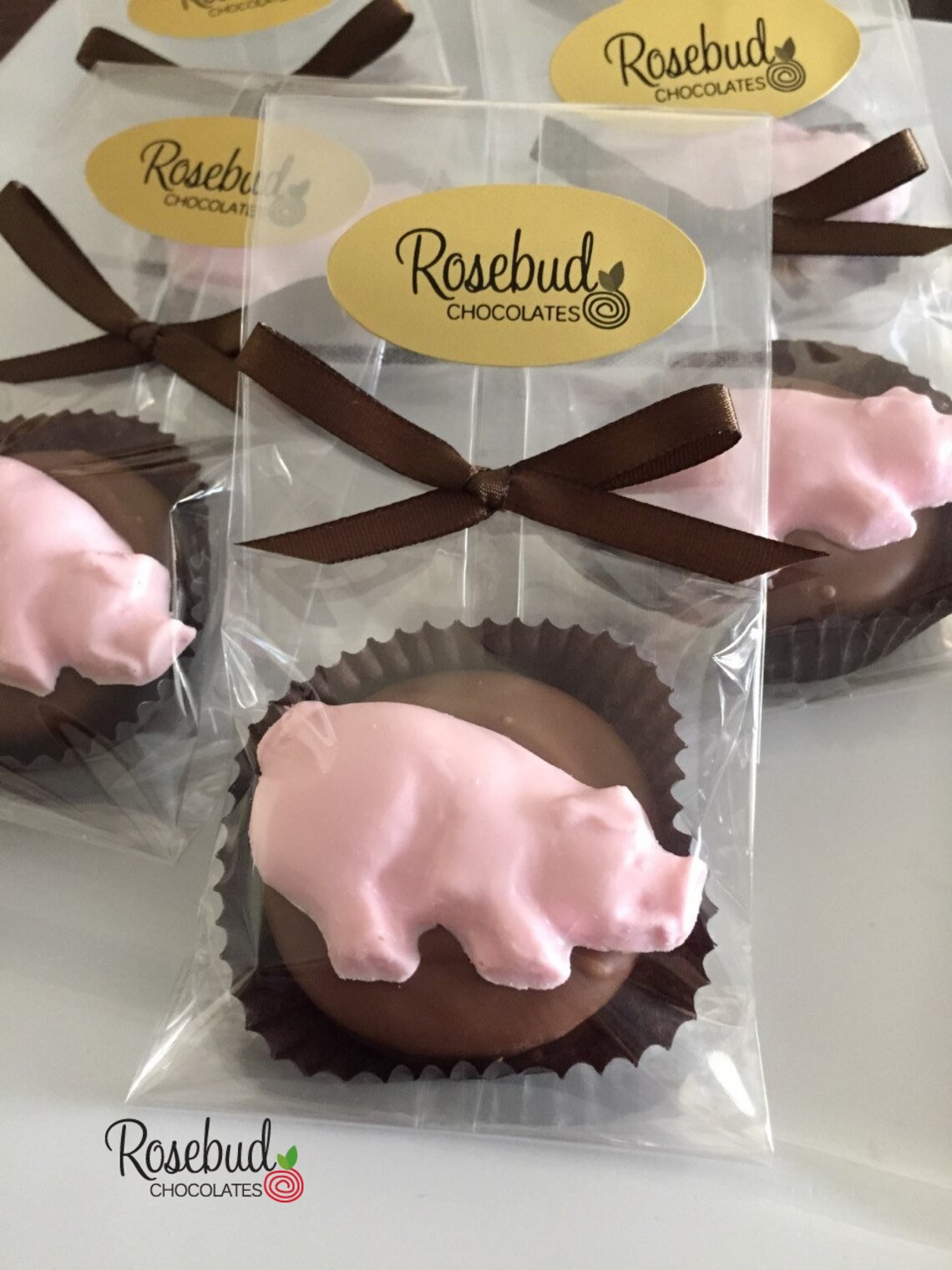 12 PIG Chocolate Covered Oreo Cookie Favors Barnyard Birthday - Etsy