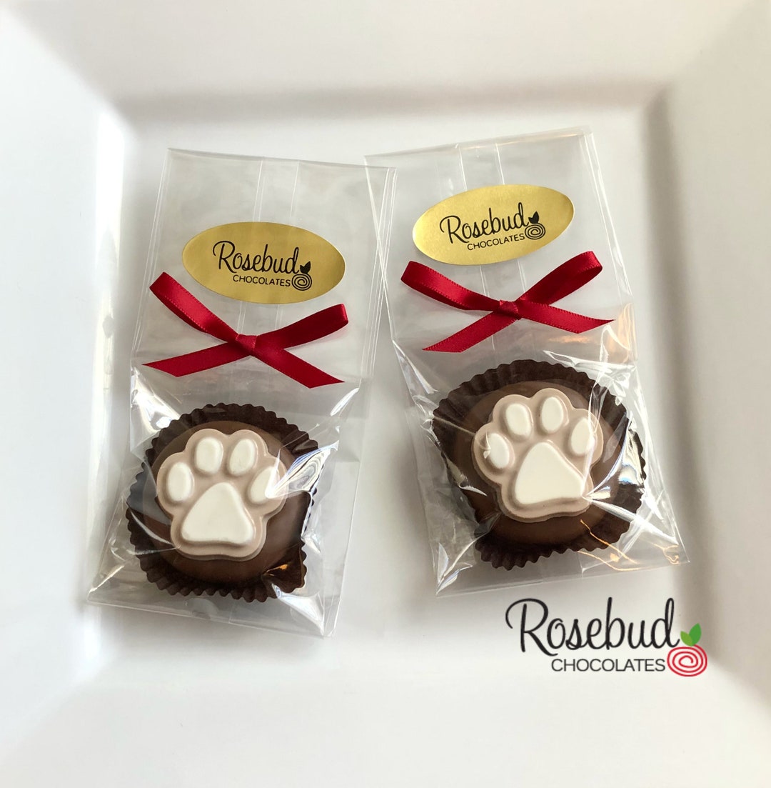 Paw Print Chocolate Covered Oreo Favors: Animal Party Sweets (12) - Etsy