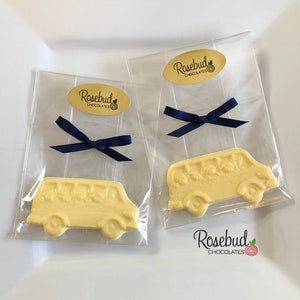 12 SCHOOL BUS Chocolate Candy Party Favors Birthday Teacher Gift - Etsy