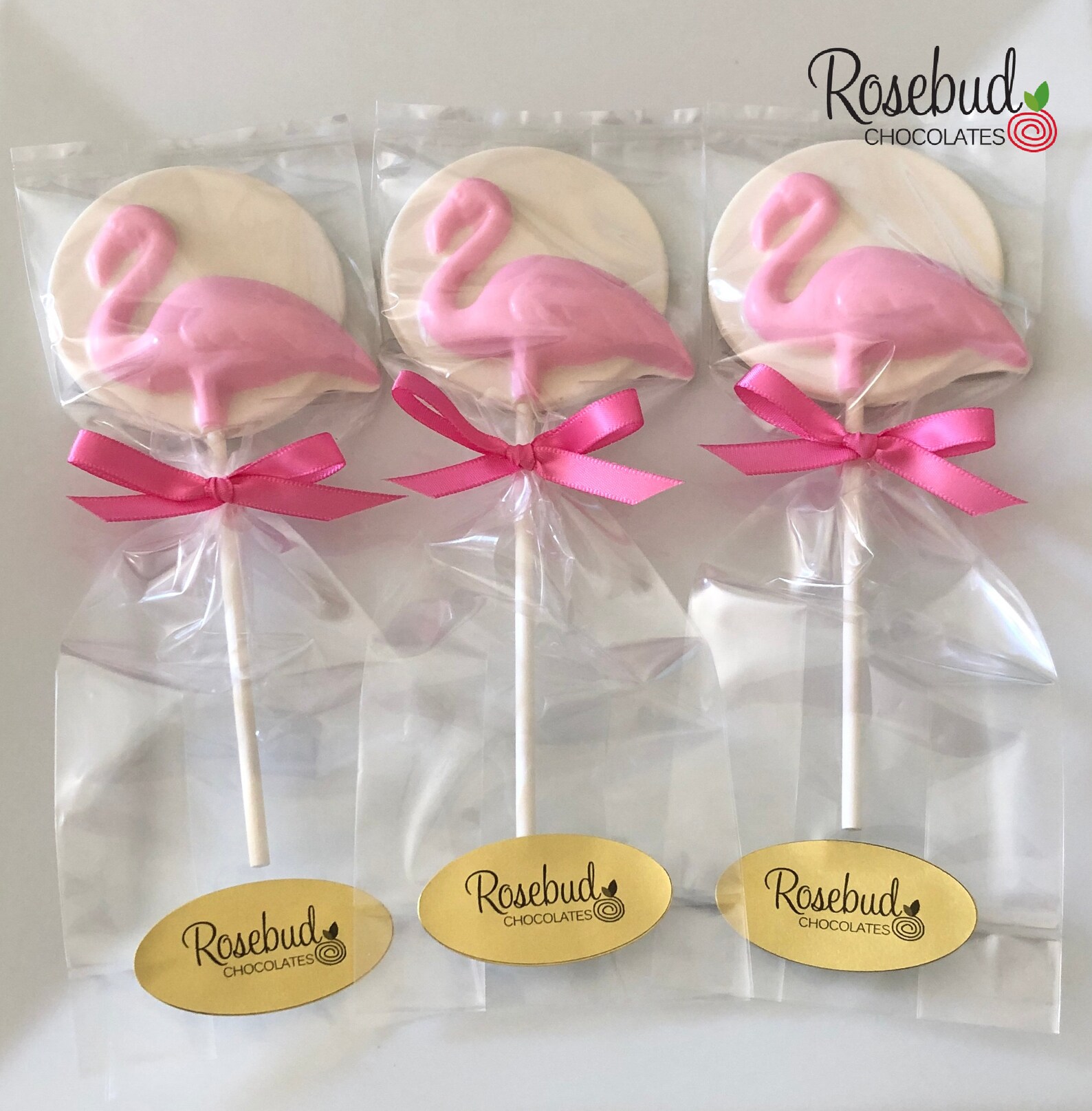 12 FLAMINGO Chocolate Lollipops Candy Party Favors Birthday - Etsy