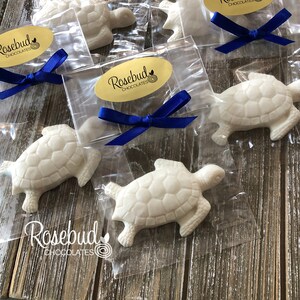 12 SEA TURTLE Chocolate Candy Favors Beach Ocean Nautical Theme Wedding ...