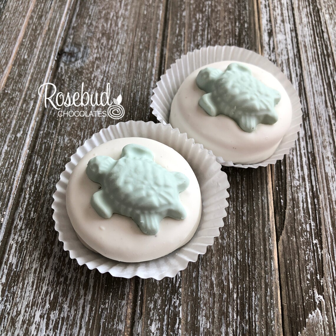 12 TURTLE Chocolate Covered Oreo Cookie Favors Baby Shower | Etsy