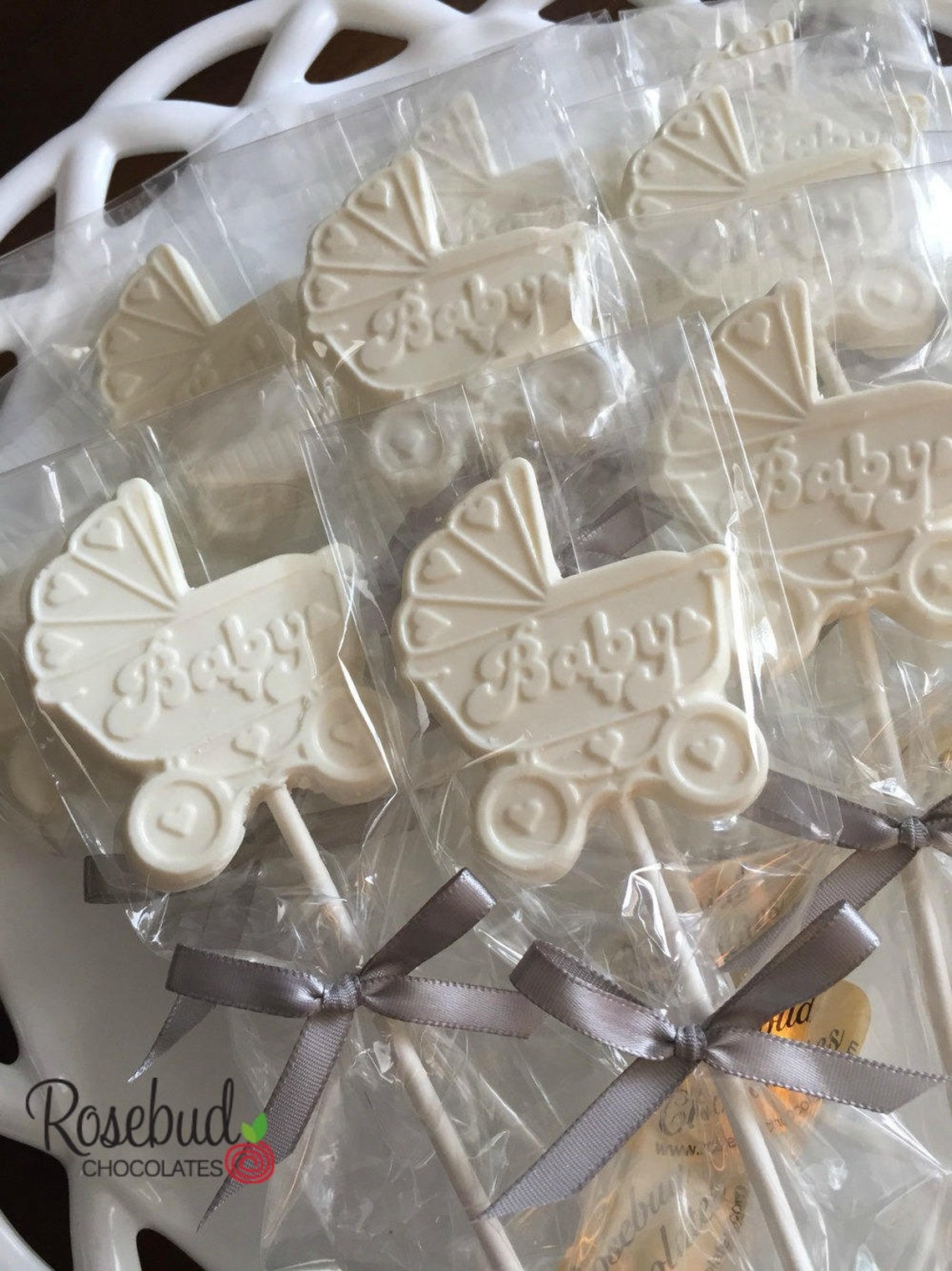 12 BABY Chocolate Lollipops Buggy Stroller Carriage Hearts | Etsy