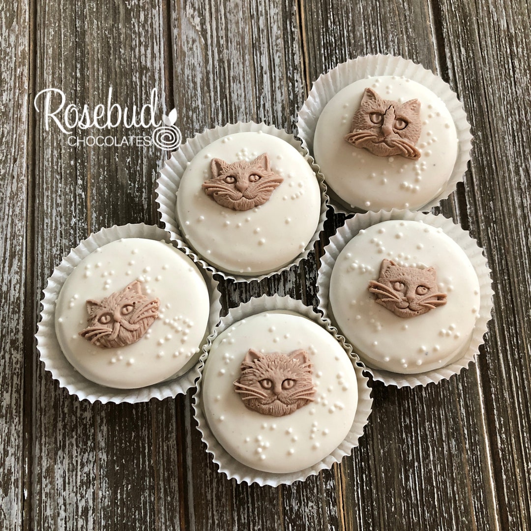 Cat Chocolate Covered Oreo Cookies: Birthday Party Favors - Etsy