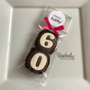 8 Sets 60 Chocolate Covered Oreo Cookies 60th HAPPY BIRTHDAY LABEL ...