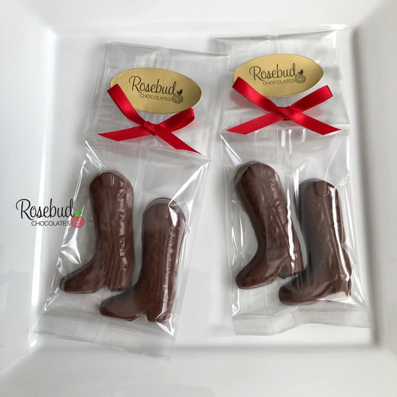 Cowboy Boot Chocolate Favors: Western Theme Party, 12 Sets - Etsy