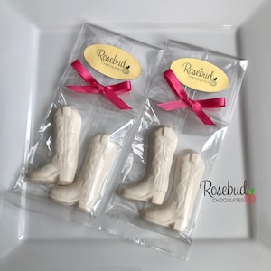 Cowboy Boot Chocolate Favors: Western Theme Party, 12 Sets - Etsy