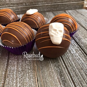 6 Pack HOT Chocolate BOMBS SKULLS Marshmallows Cocoa Halloween Holiday ...