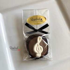 12 MUSIC NOTE Treble Clef Chocolate Covered Oreo Cookie Favors Candy ...