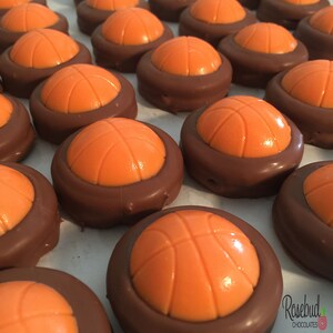 12 BASKETBALL Chocolate Covered Oreo Cookie Favors Team Candy Treats ...
